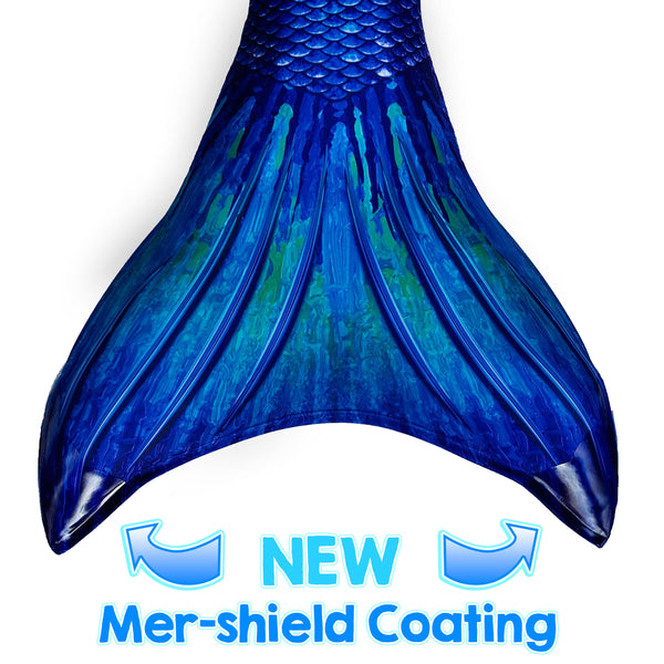 Realistic mermaid tails in lime green scale design swimmable | Sun Tail ...