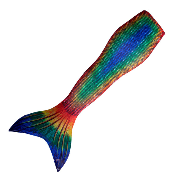 Rainbow mermaid tail skin by Sun Tail Mermaid